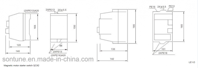 DOL General Electric Magnetic Motor Starters 50 / 60Hz Screw Fixation