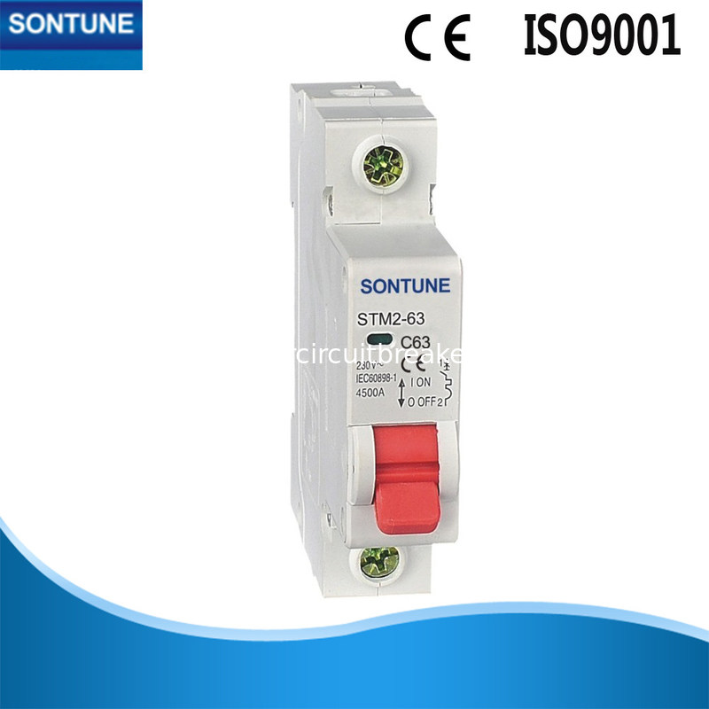STM2-63 1P Din Rail MCB Circuit Breaker Under Voltage Protection Mini ...