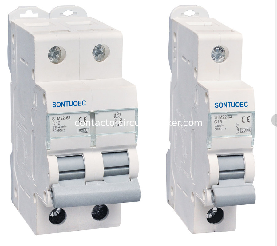 STM22-63 2pole Circuit Breaker with transparent small cover, two ...