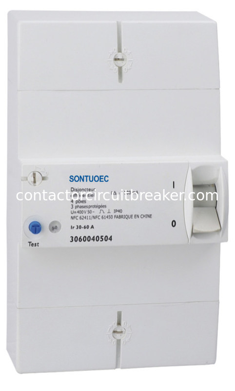 4 Pole ELCB Earth Leakage Circuit Breaker , 300mA ,500mA ELCB 3 phase ...
