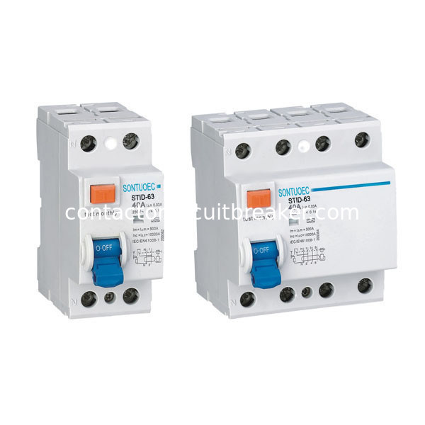 PA66 300ma AC Type Double Pole RCCB Circuit Breaker