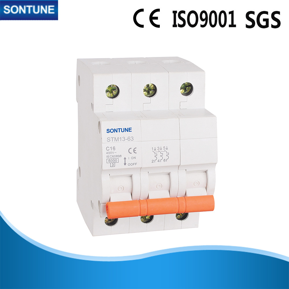 Stm13-63 3 Pole Series ( MCB ) Miniature Circuit Breaker ，Plastic ...