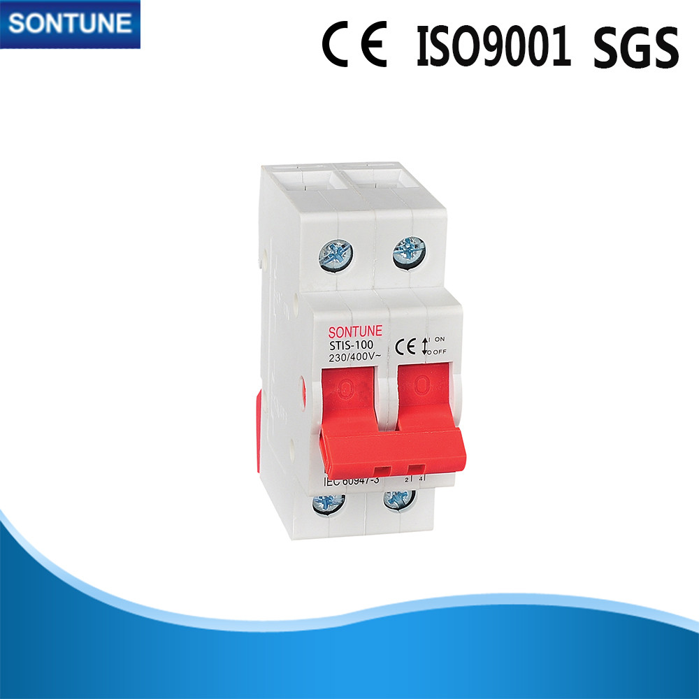 Din Rail Electrical Isolator Switch Fixed Install Plastic Texture PA66 ...