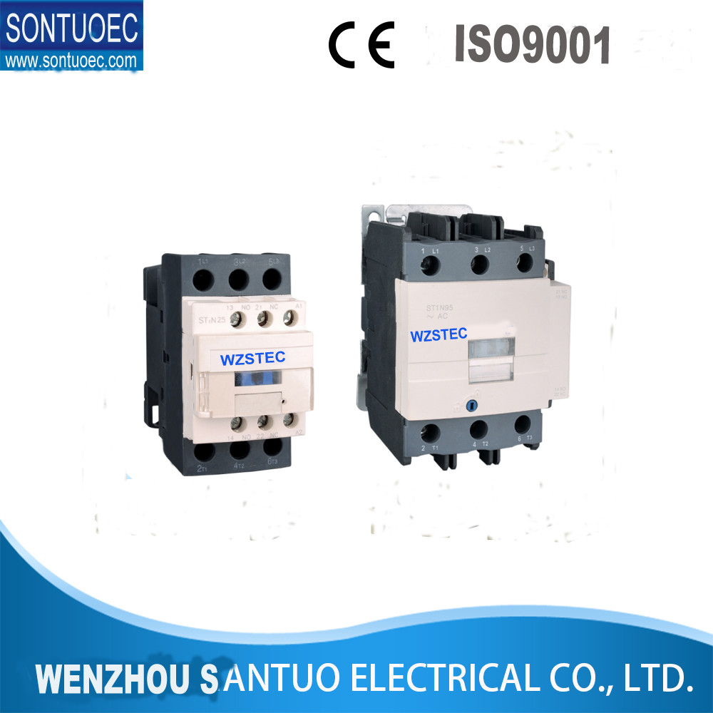 3 Pole / 4 Pole AC Contactor , ST1N25-95 Contactor With Overload Protection
