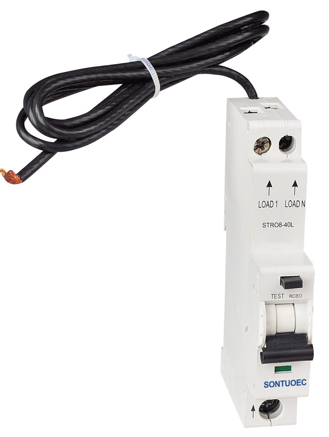 18mm Width STRO-40L 4.5KA Single Phase RCBO Circuit Breaker 1P+N ...