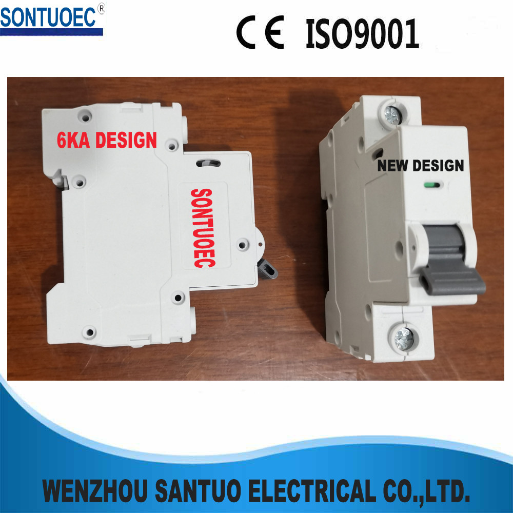 6KA Miniature MCB Circuit Breaker IEC60898 Din Rail Fixed